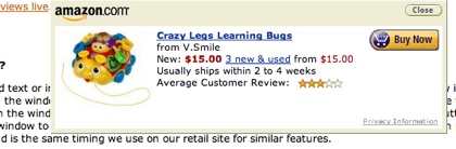 Amazon launches Product Preview to Associates