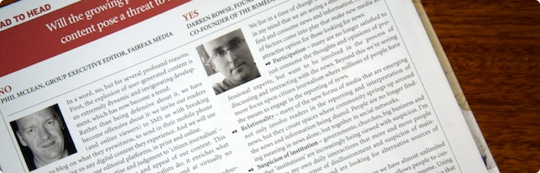 User Generated Content and the Threat to Journalism