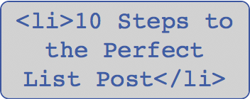 10 Steps to the Perfect List Post