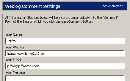 Save Time By Auto Filling Comment Forms