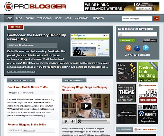 Welcome to a New-look ProBlogger